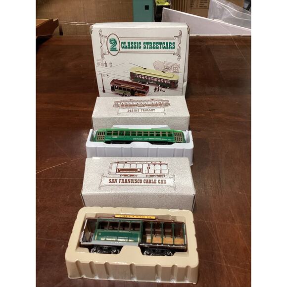 Toys | 2 Classic Street Cars Desire Trolley San Francisco Cable Car ...